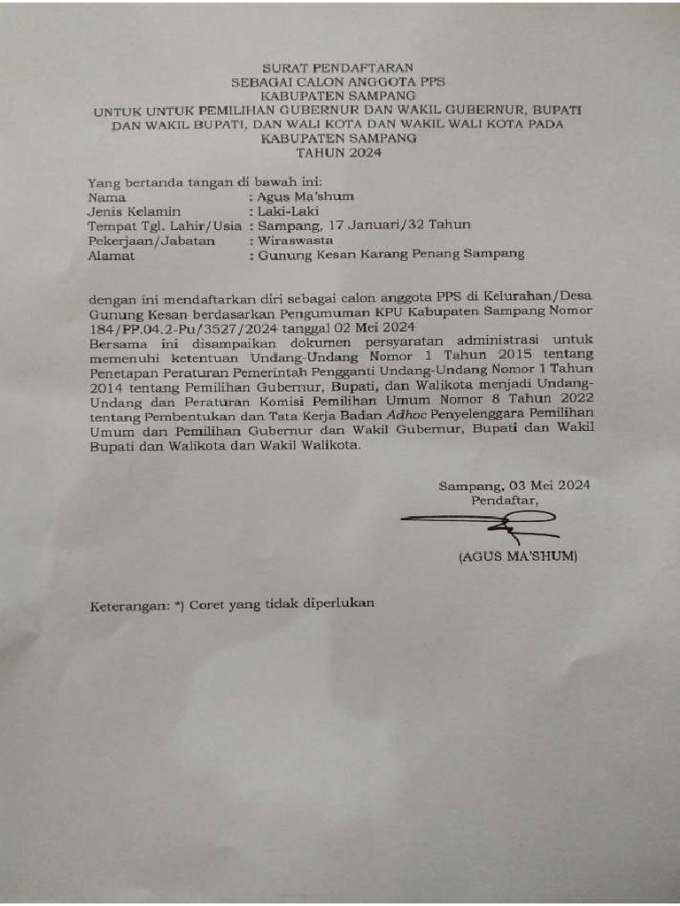 pendaftaran pps (2) | PDF