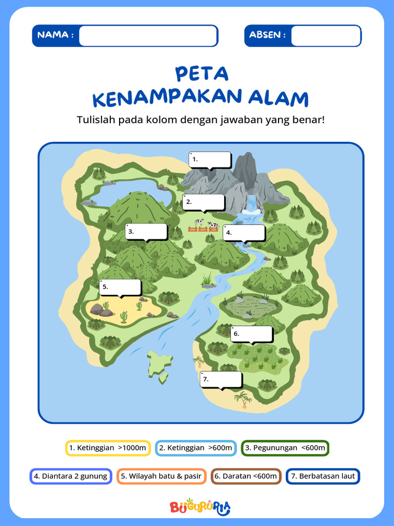 LKPD Peta Kenampakan Alam | PDF
