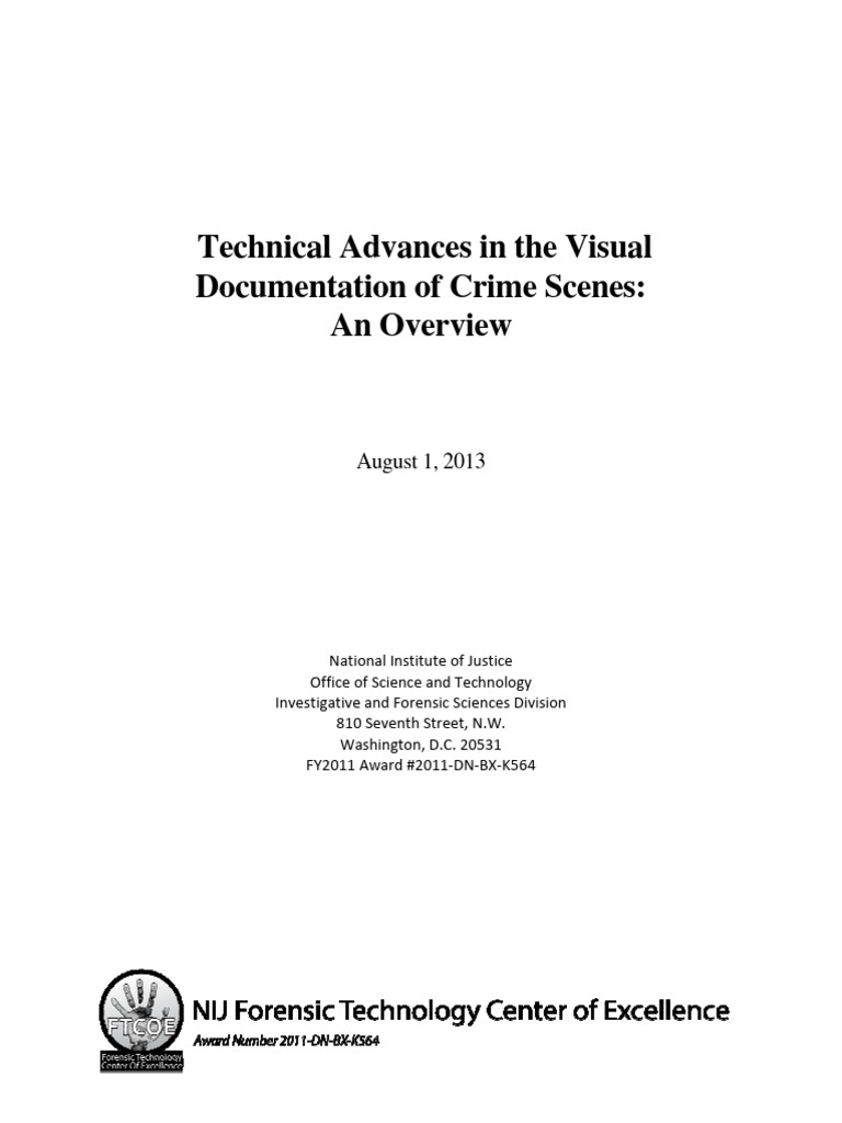 Technical Advances in The Visual Documentation of Crime Scenes | PDF ...