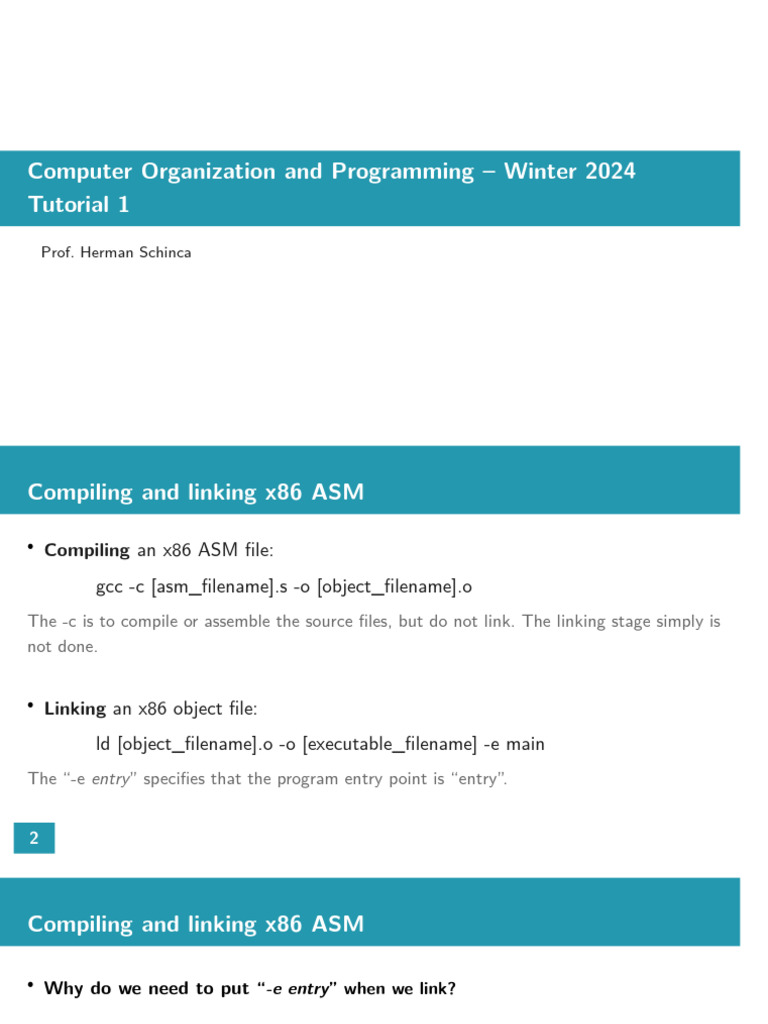 CompOrg Tutorial 01 | PDF