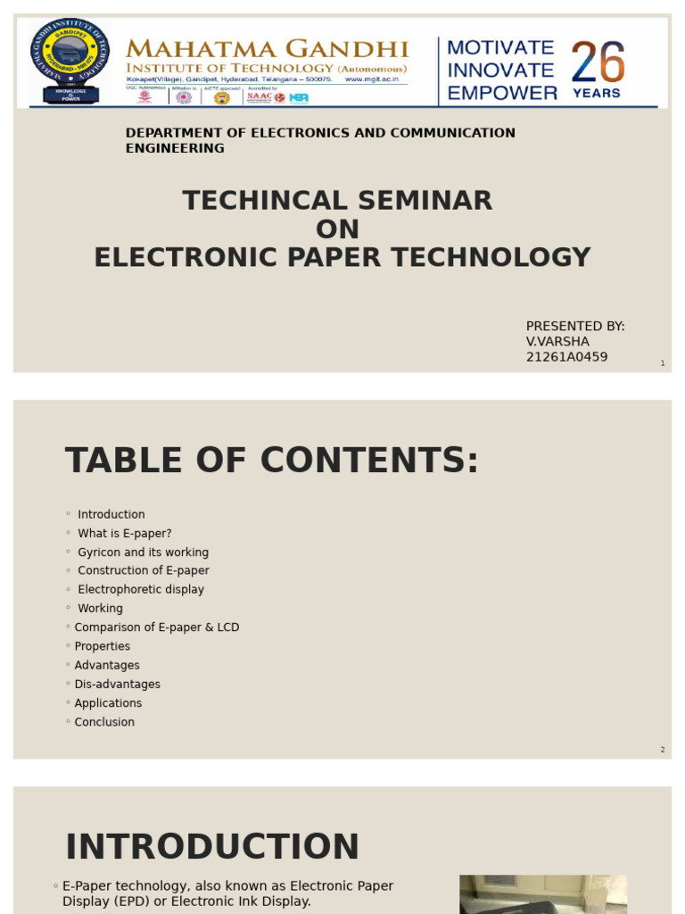 Tech Seminar | PDF | Information And Communications Technology ...