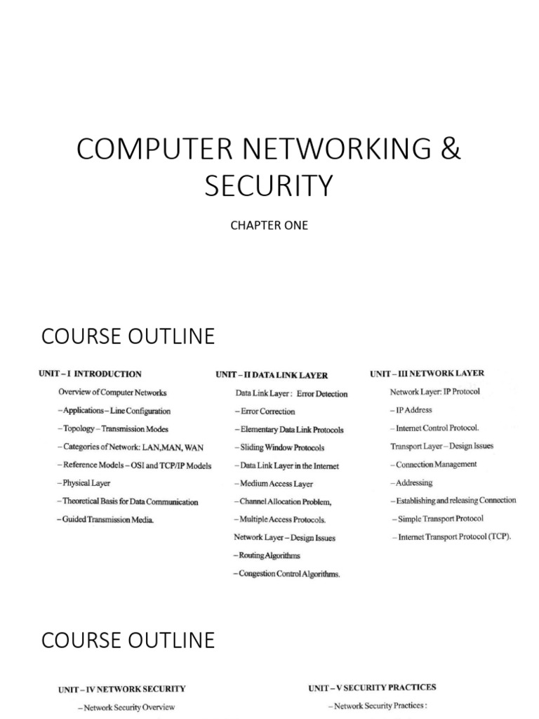 Computer Networking Overview | PDF