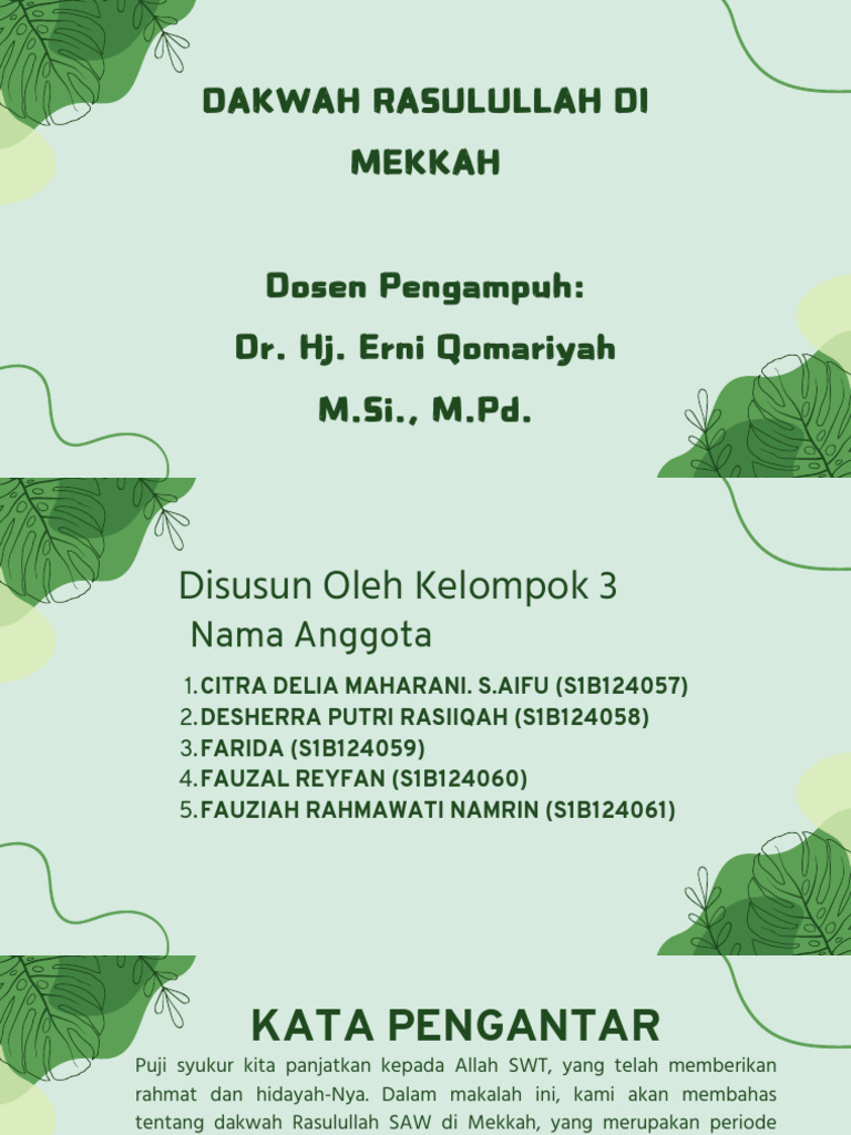 Hijau Estetik Sederhana Presentasi Tugas Kelompok | PDF