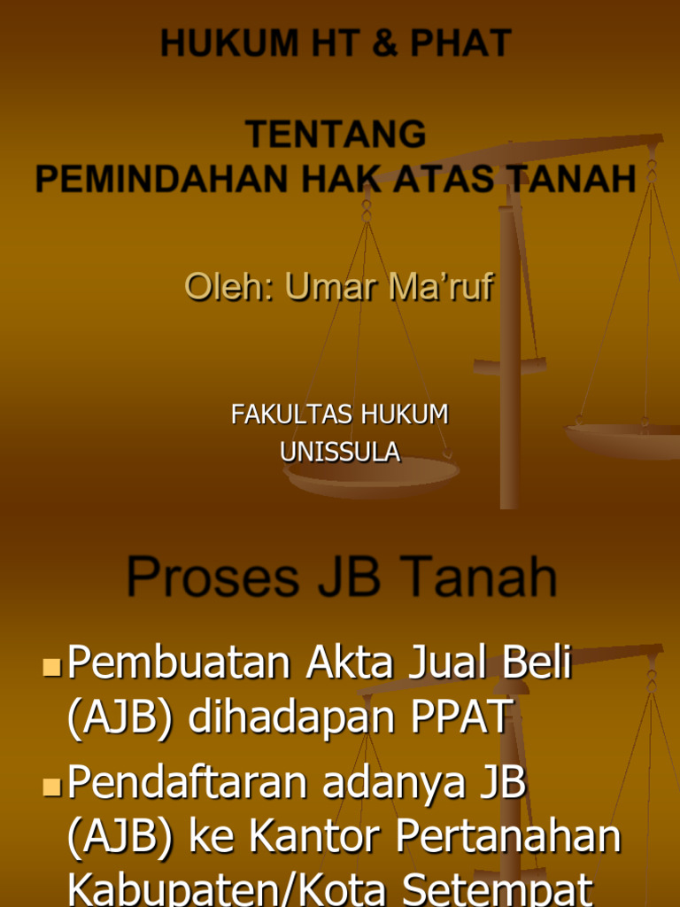 Proses AJB dan PPJB Tanah di Indonesia | PDF