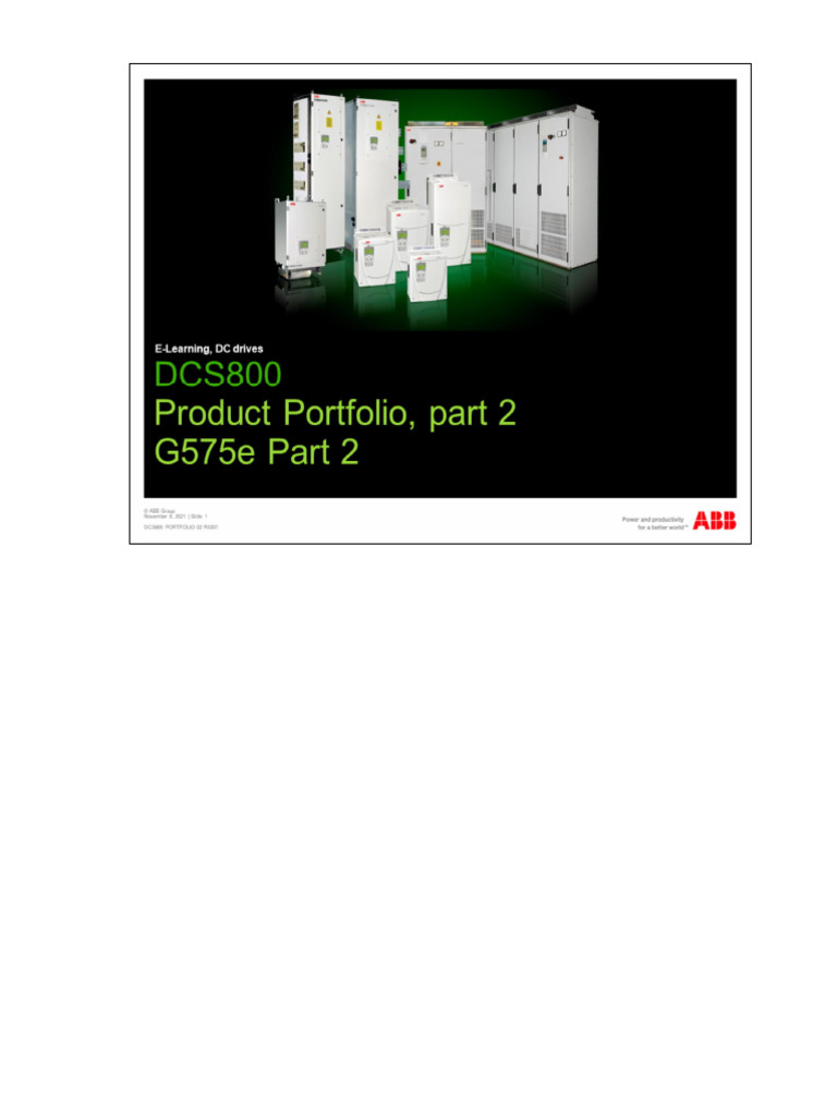 DCS800 ABB DC Drives Training Module | PDF | Analog To Digital Converter | Programmable Logic ...