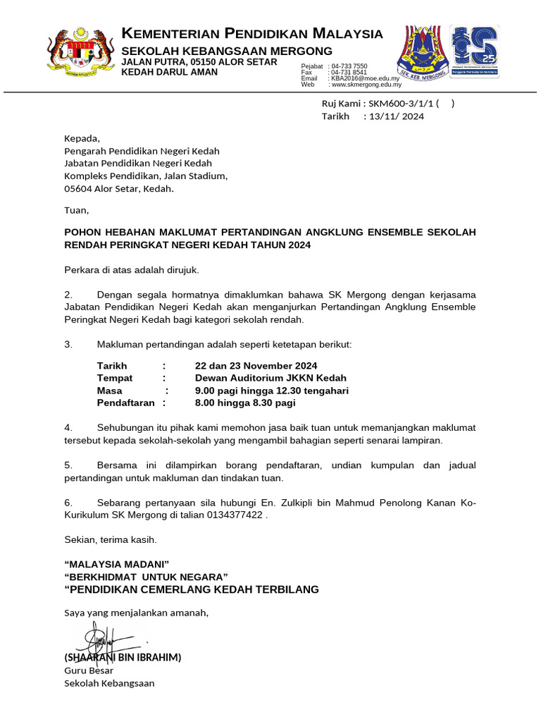 SURAT POHON HEBAHAN JPN | PDF