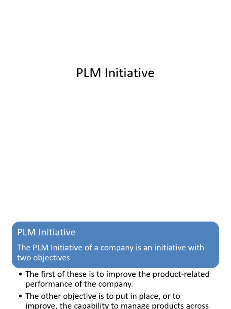 PLM Initiative Strategy - 240808 - 235802 | PDF | Product Lifecycle ...