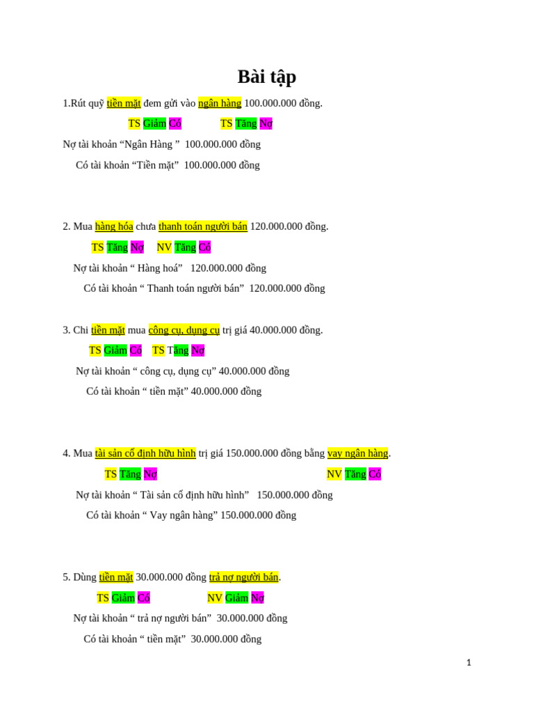 bài tập nlkt | PDF