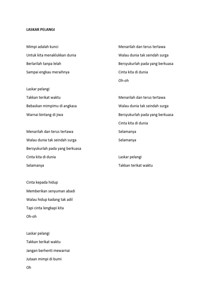 Laskar Pelangi | PDF