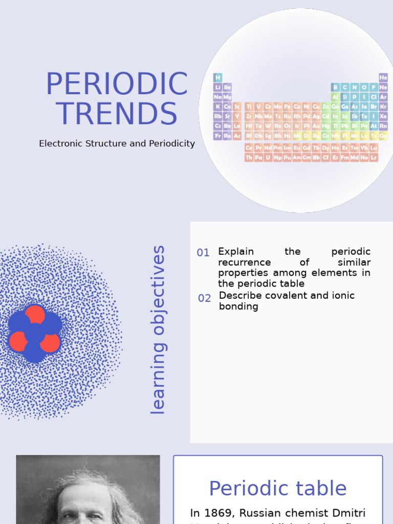 2ND Quarter - Periodic Trends Gen Chem 1 | PDF | Chemical Bond | Ion