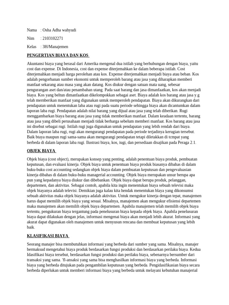 Resume Bab 2 | PDF