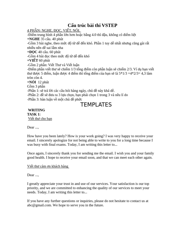 VSTEP | PDF | Vietnam