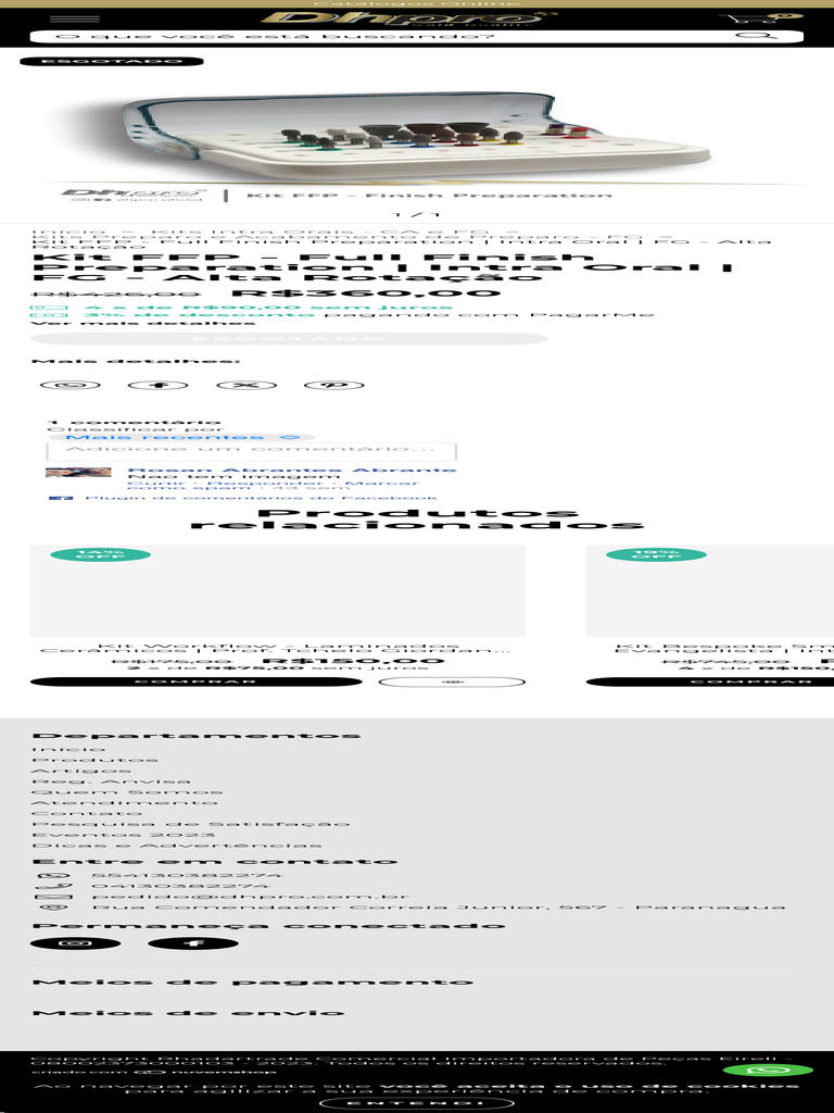 Kit FFP - Full Finish Preparation Intra Oral FG - Alta Rotação | PDF