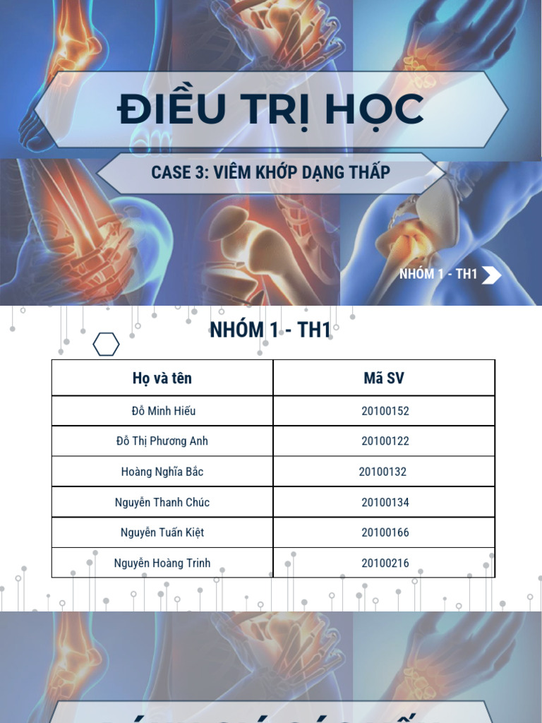 Case3 - nhóm 1 - th1 - bài 1 Điều Trị Học | PDF