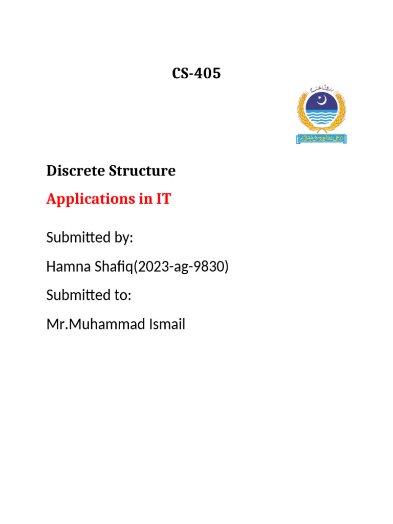 CS 405 | PDF | Discrete Mathematics | Combinatorics CS 405 | PDF | Discrete Mathematics | Combinatorics