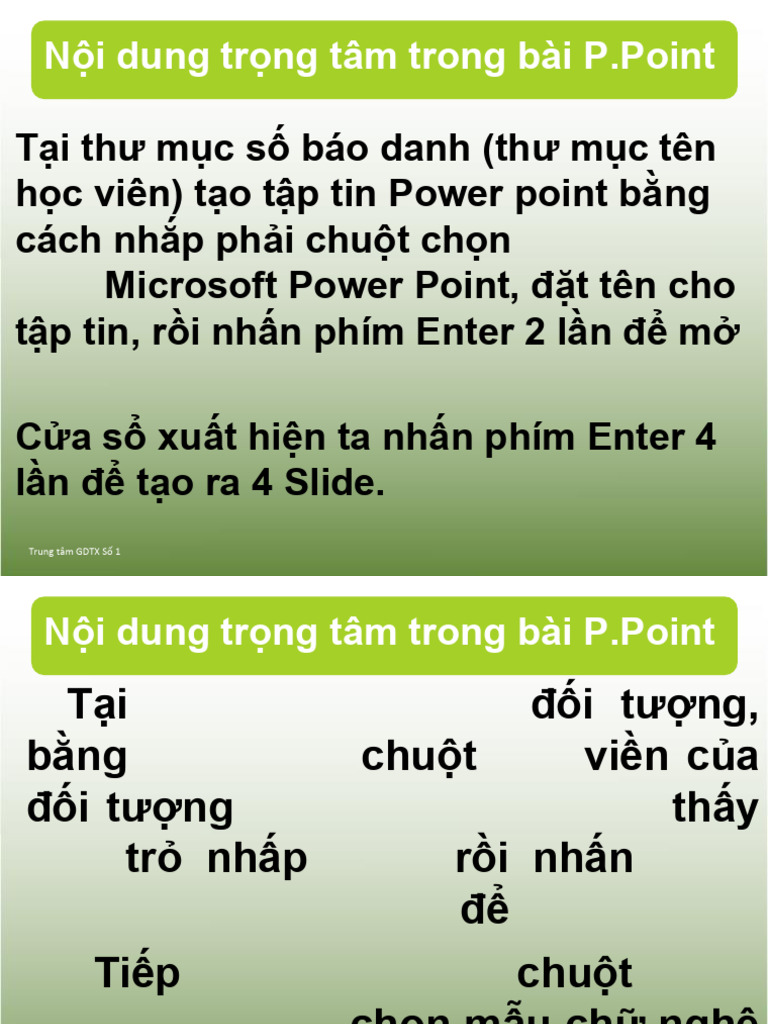 Huong dan Power Point | PDF