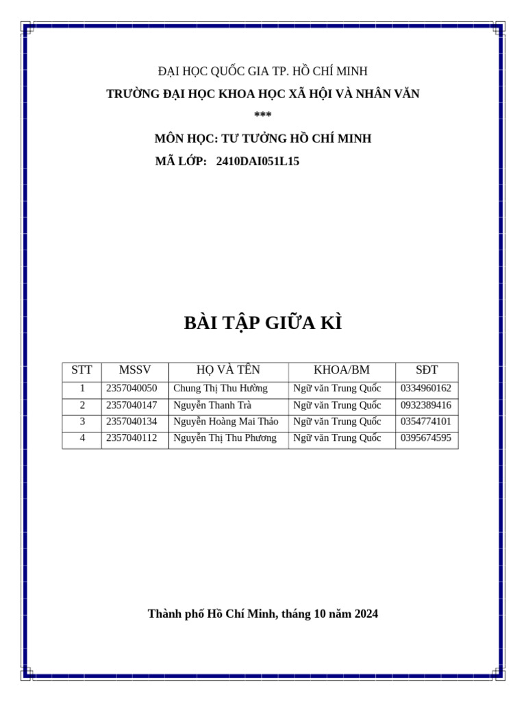 TTHCM BT GIUA KY 1 Các Trang Đã Xóa | PDF