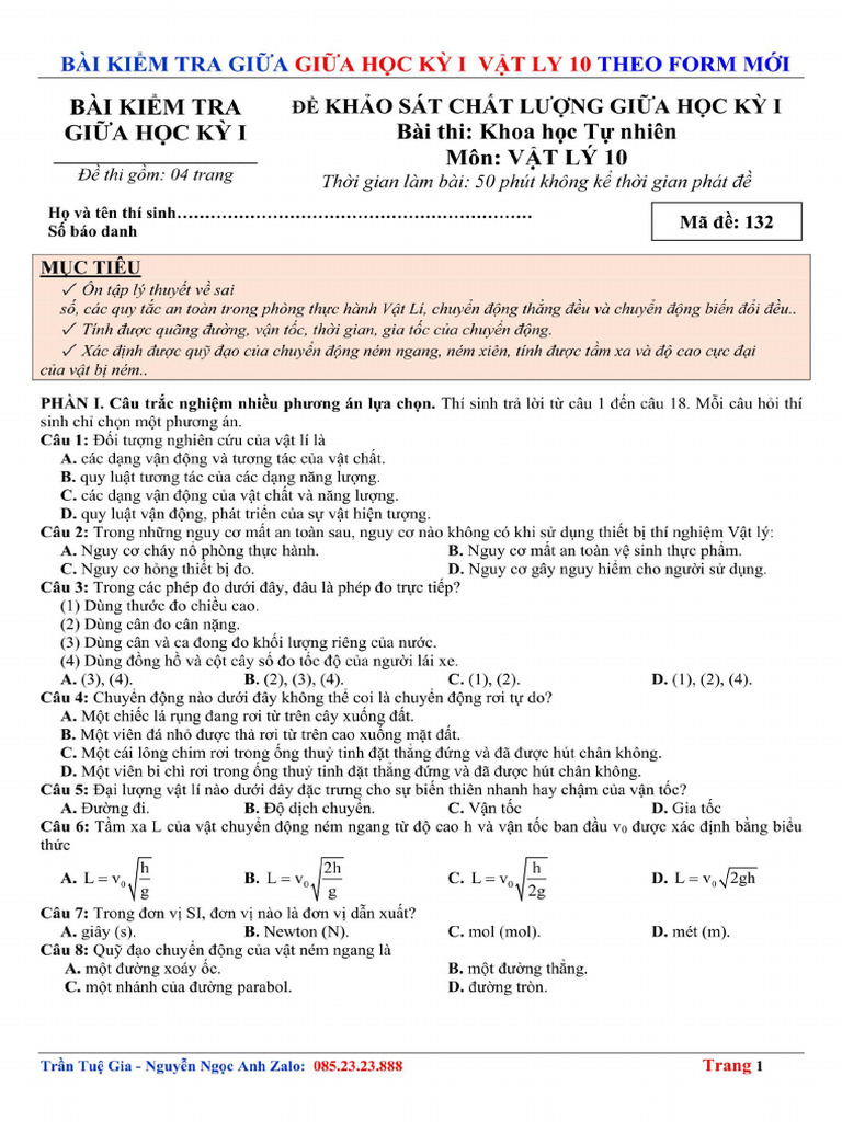 1.2. de On Tap Giua Hoc Ky 1 de So 01 Theo Minh Hoa 2025 | PDF