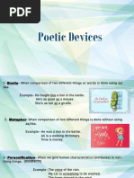 Poetic Devices Guide for Class 9 | PDF