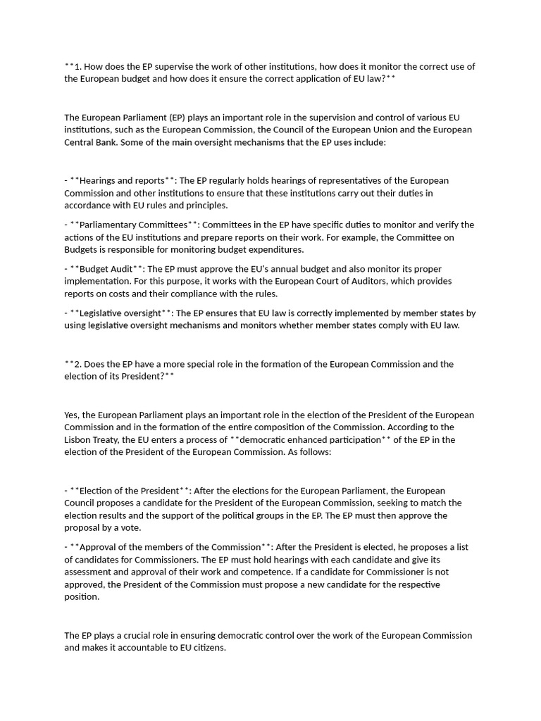 11 English | PDF | European Commission | European Parliament