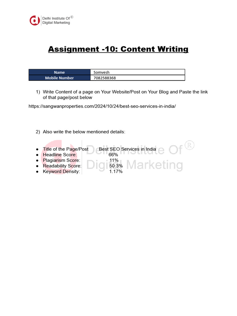 Content Writing | PDF
