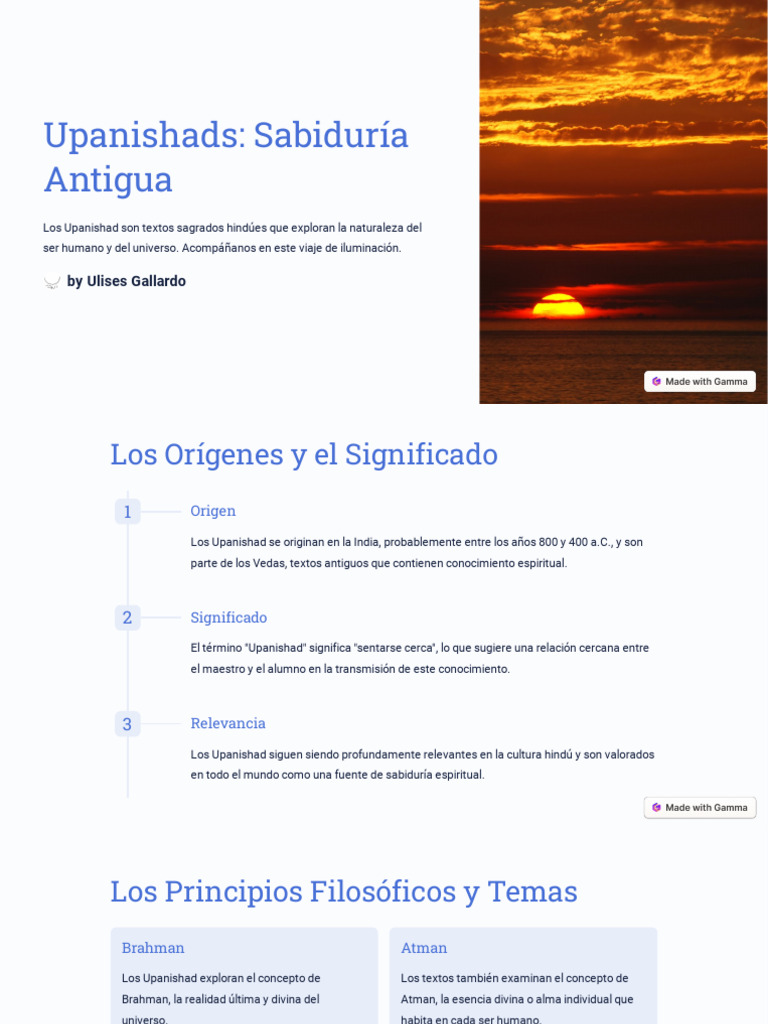 Upanishads-Sabiduria-Antigua | PDF | Filosofía india