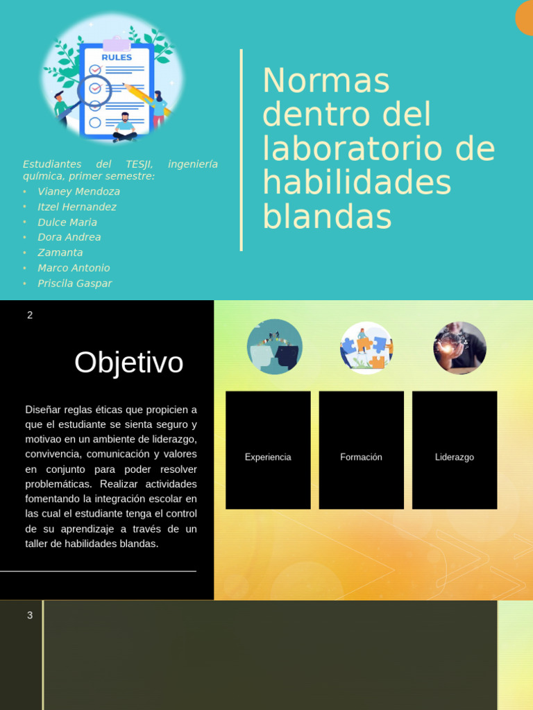 Normas Dentro Del Laboratorio de Habilidades Blandas | PDF