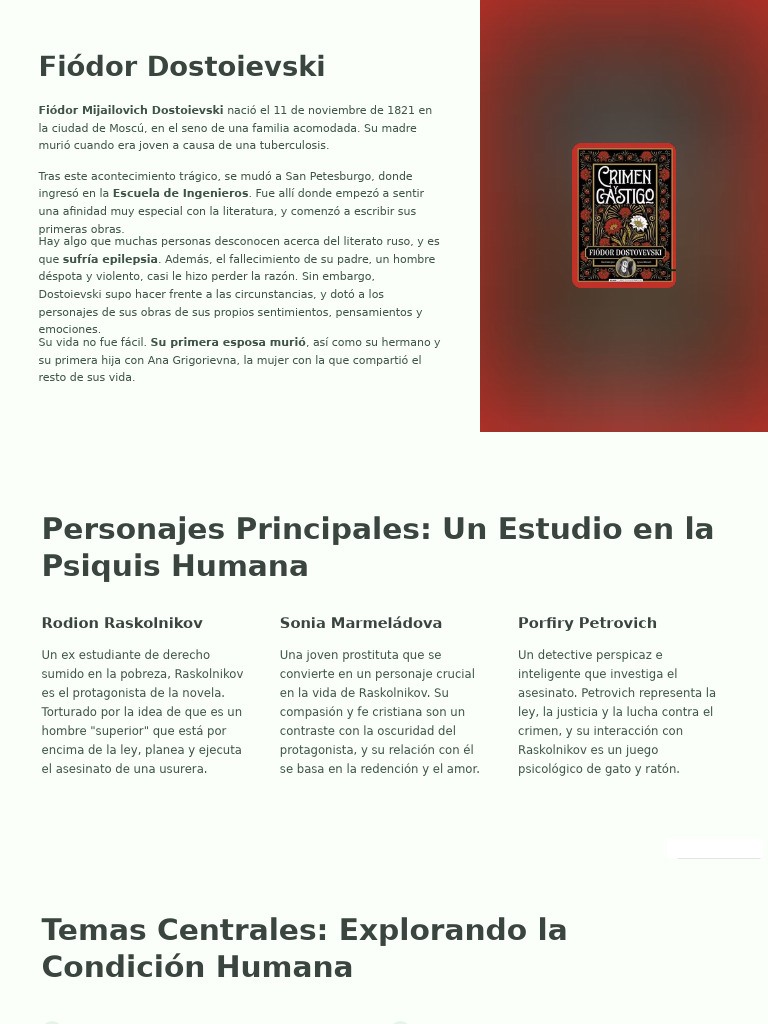 Fiodor Dostoievski | PDF | Crimen y castigo