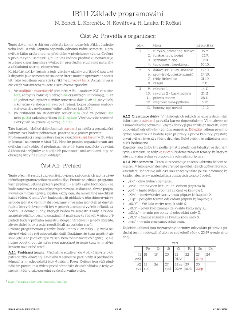 Základy Programování | PDF