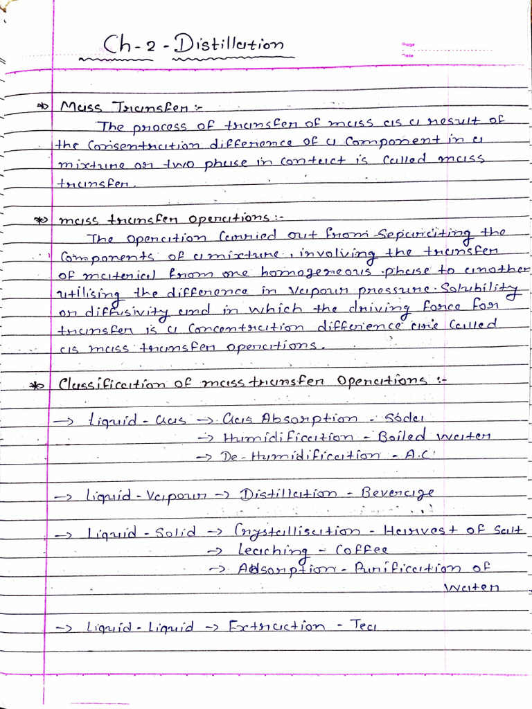 Ch-2 Distillation 2nd | PDF