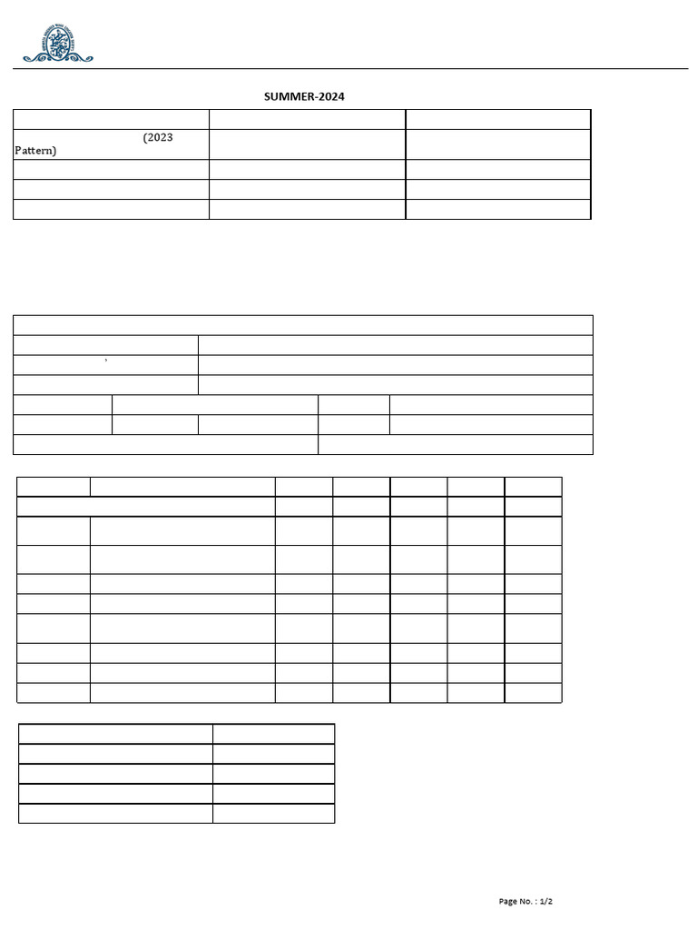 Examination_FormKKW | PDF