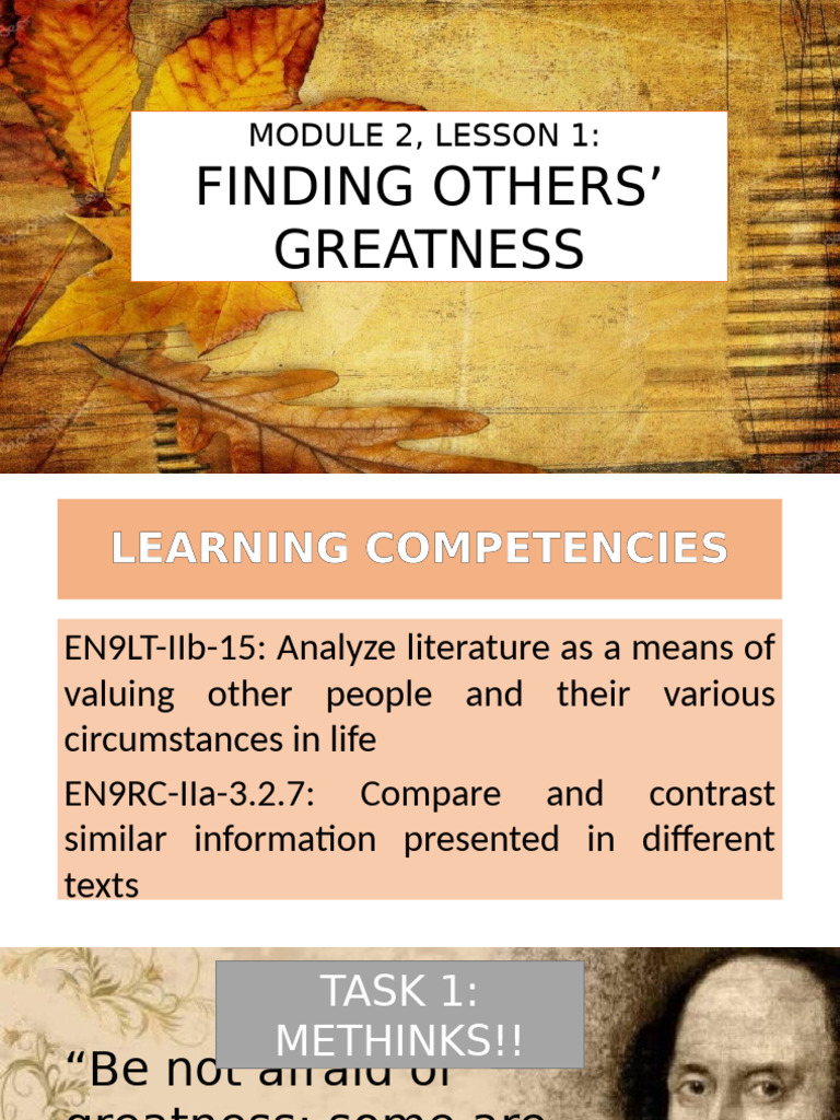 Finding Others Greatness | PDF