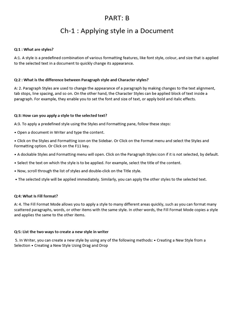 Document Styling Techniques | PDF