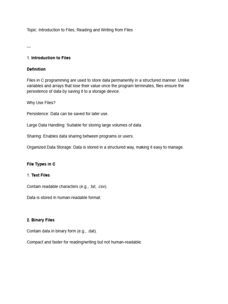 File Handling and C Preprocessors | PDF | Computer File | Software File Handling and C Preprocessors | PDF | Computer File | Software