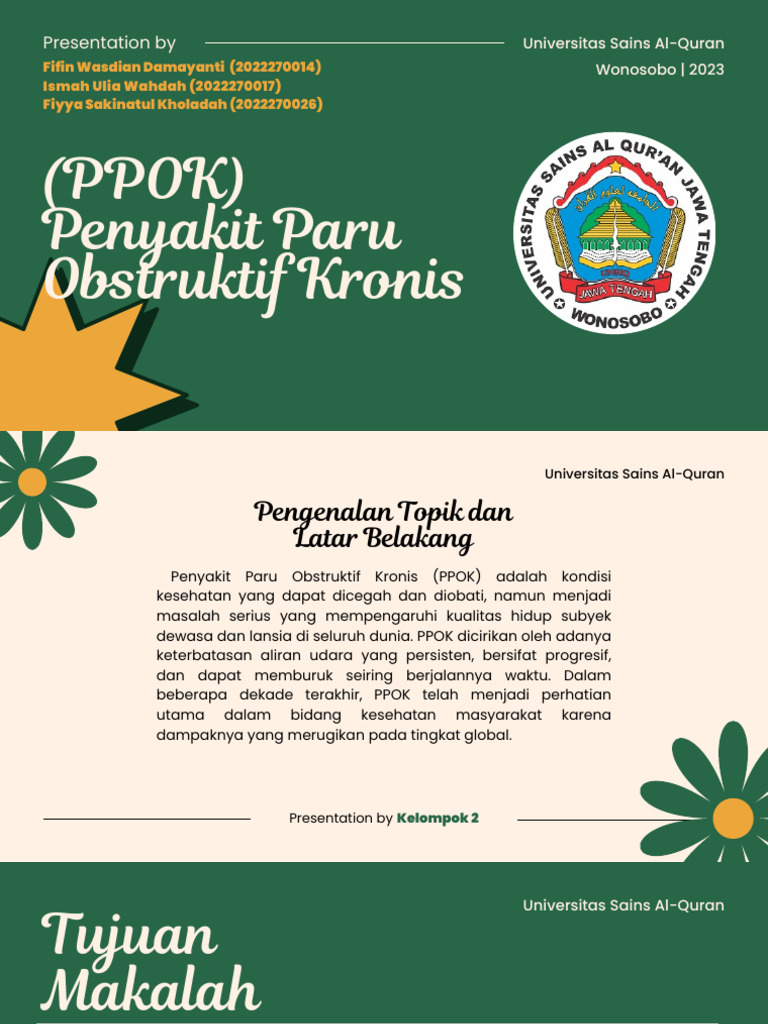 (PPOK) Penyakit Paru Obstruktif Kronis | PDF