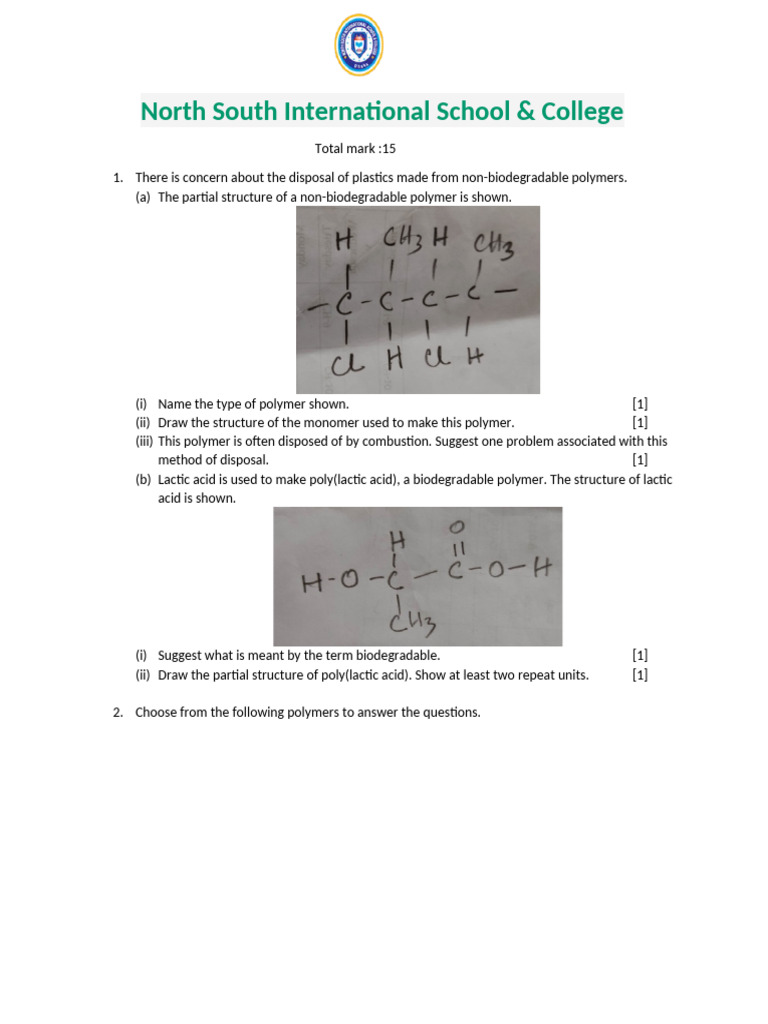 Polymer | PDF | Polymers | Ester