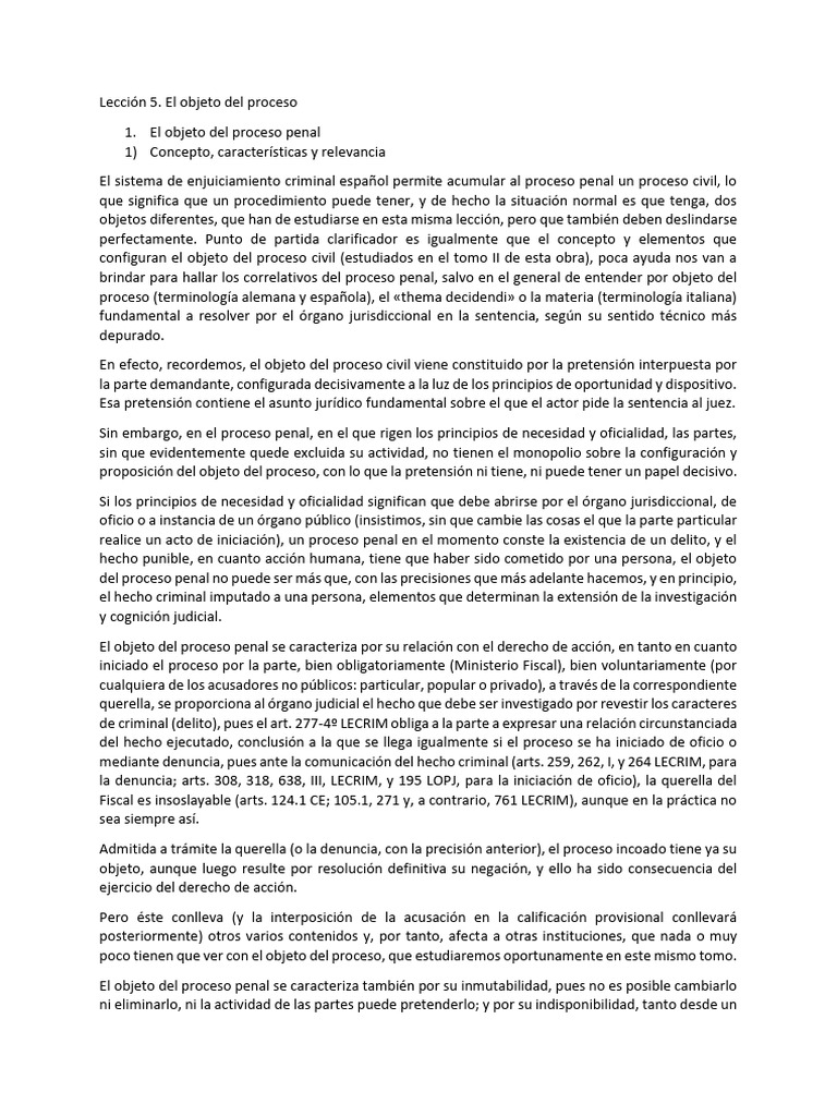 tema 5 procesal | PDF | Sentencia (ley) | Queja