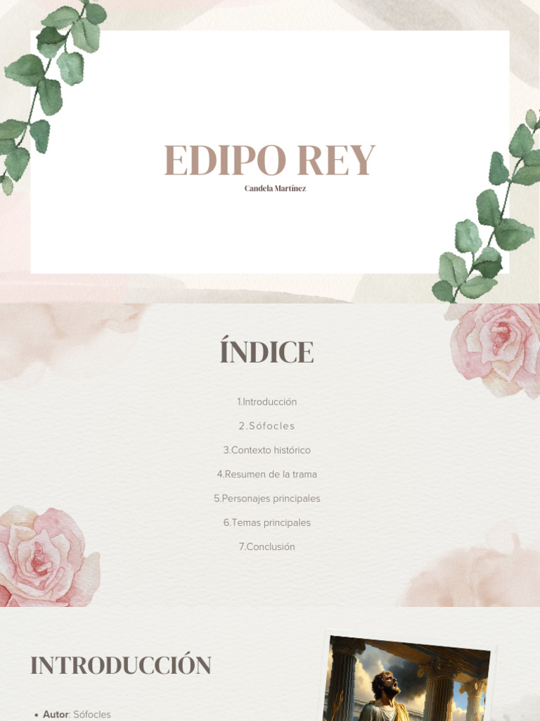 Presentación Edipo | PDF | Edipo | Sófocles