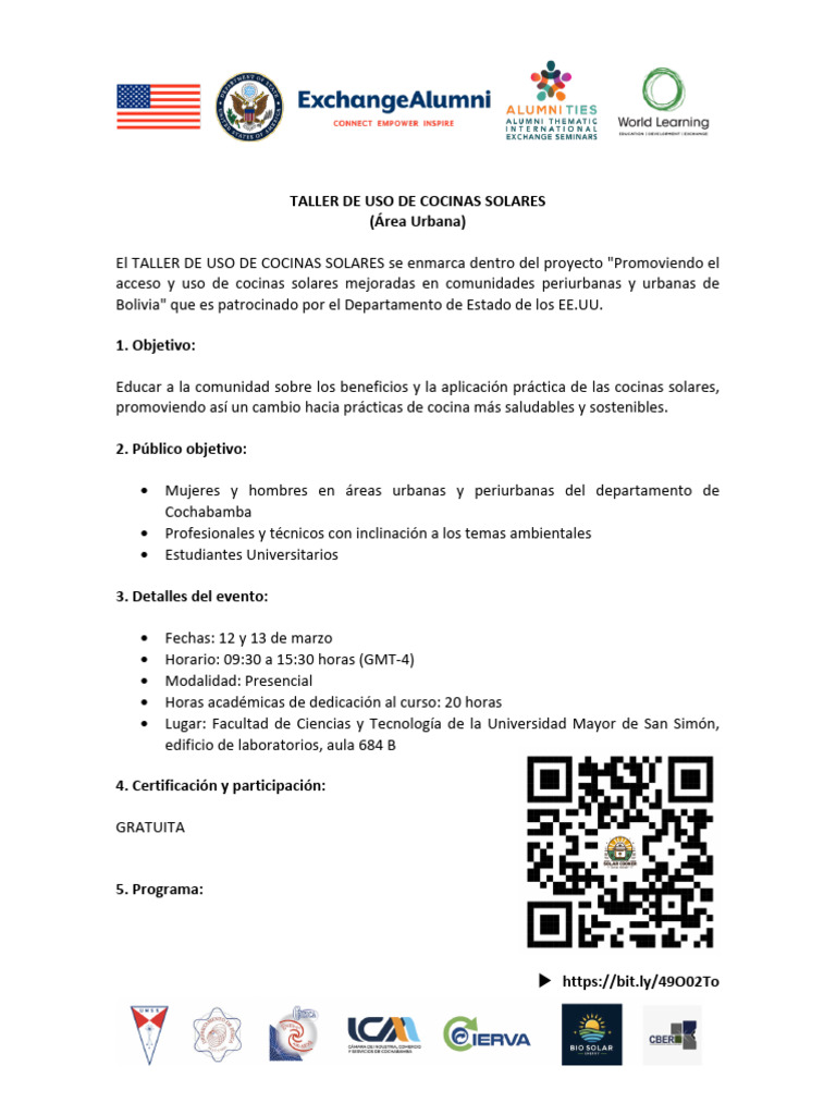 Programa Taller UMSS | PDF