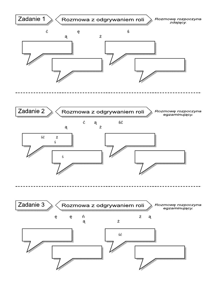 Rozmowki matura zad. 1 | PDF