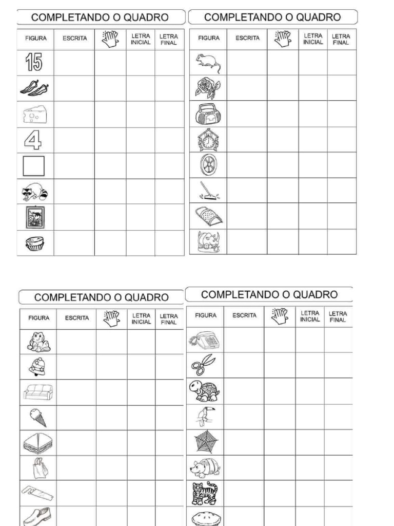 consiencia fonológica qtd silabas | PDF
