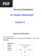 Sensory Score Sheet | PDF