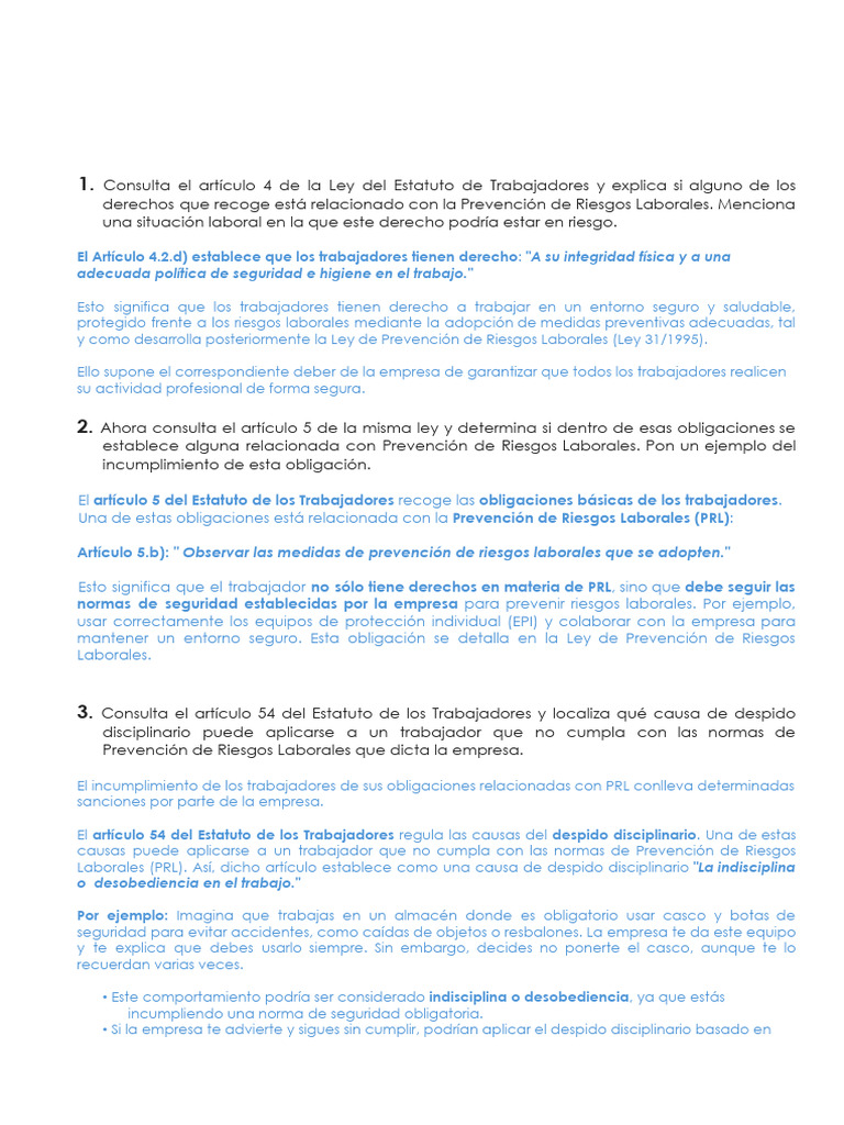 Ud 3. Act Clase Solución | PDF | Derecho laboral | Business