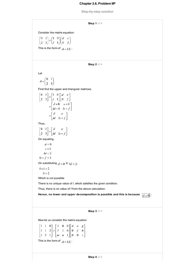 Step-By-Step Solution | PDF