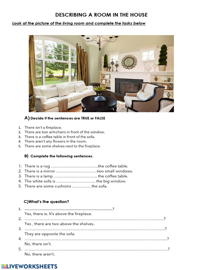 Describing A Room | PDF