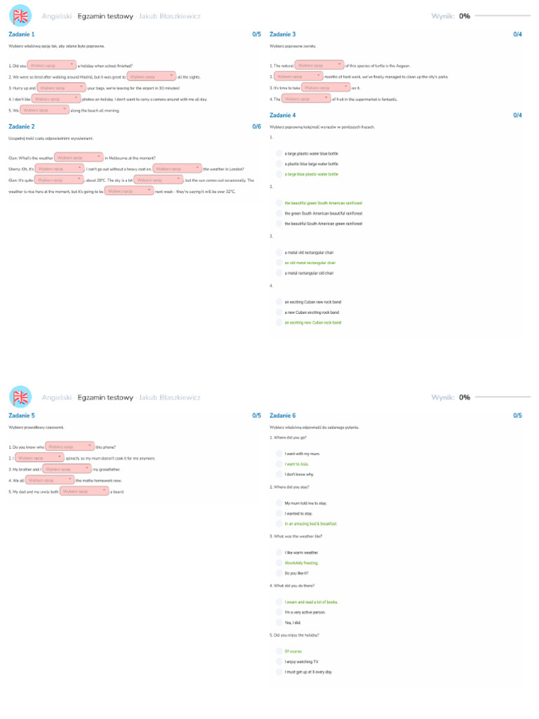 Jakub_Błaszkiewicz_Angielski_25-3-2024_Egzamin | PDF