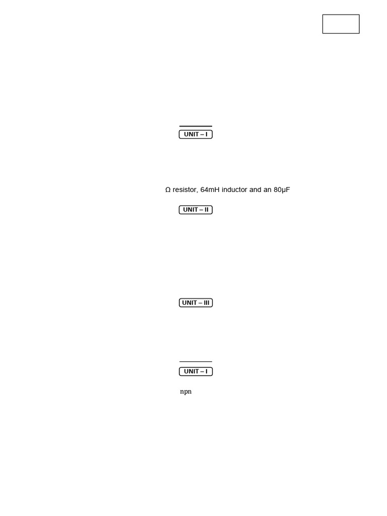 19A02201T Basic Electrical & Electronics Engineering | PDF | Series And Parallel Circuits ...