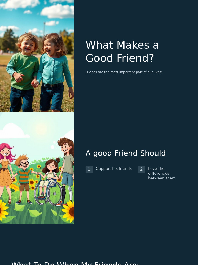 What Makes a Good Friend | PDF