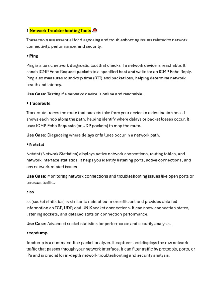 NETWORK TROUBLESHOOTING | PDF | Domain Name System | Computer Network