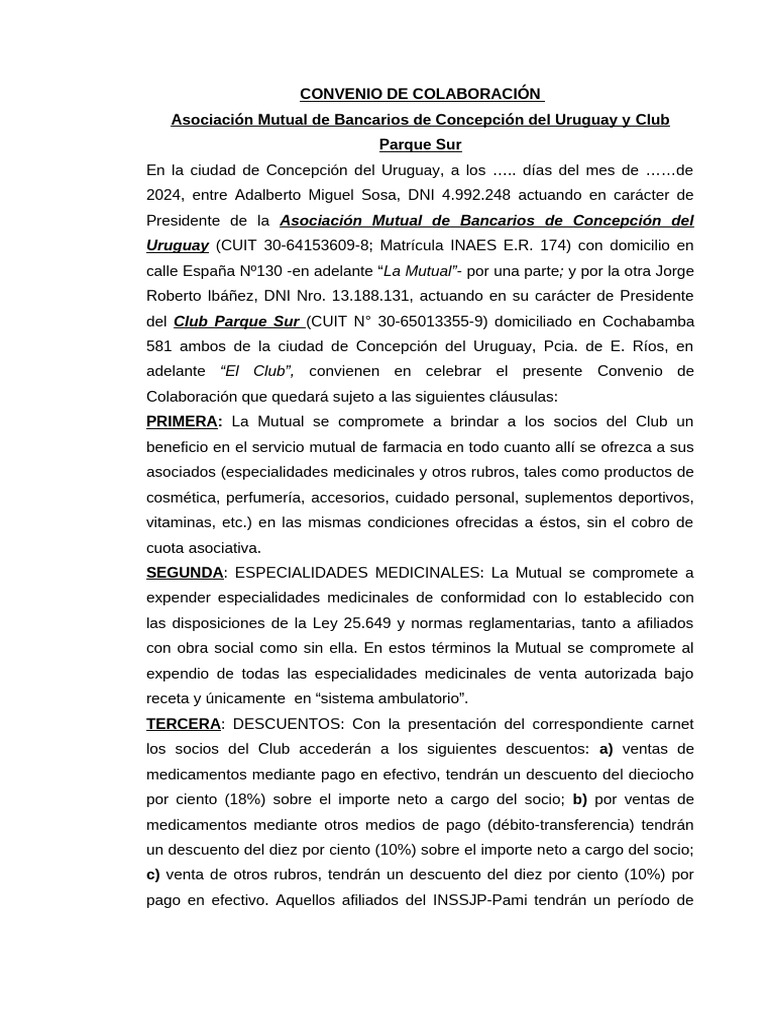 CONVENIO | PDF